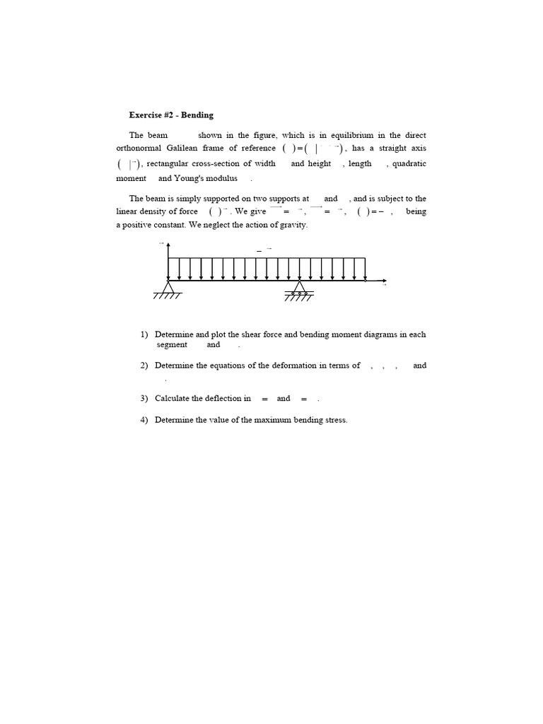 Exercise2 Bending Statement - Correction | PDF | Bending | Mechanics