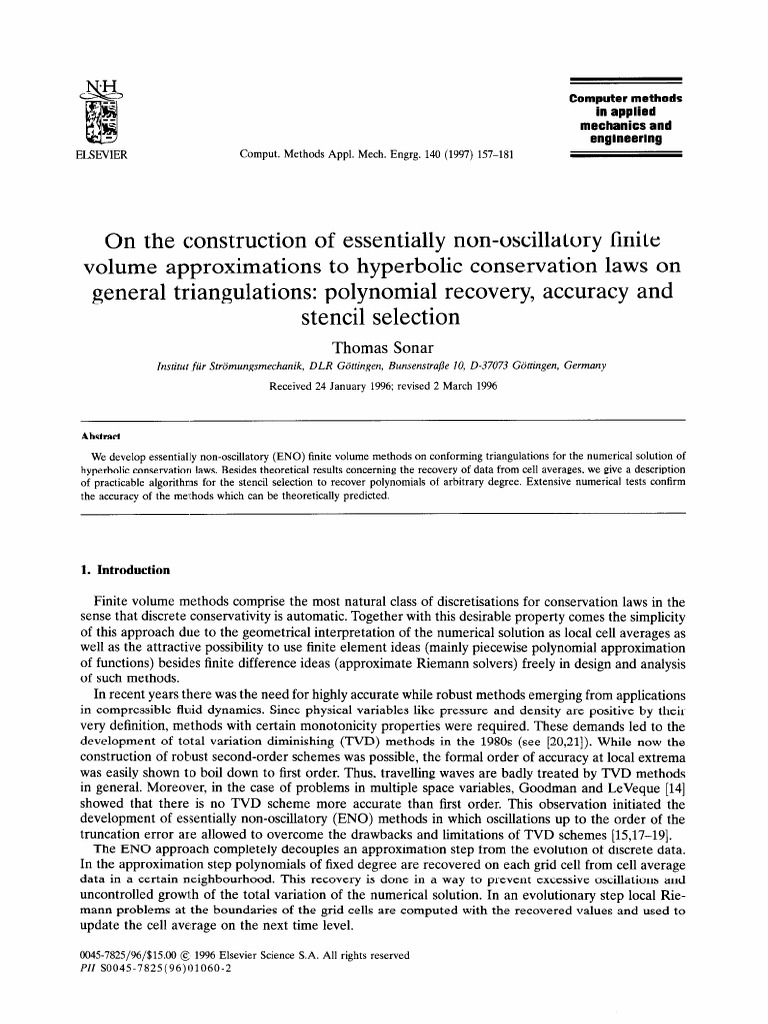157-181 | PDF | Numerical Analysis | Finite Element Method