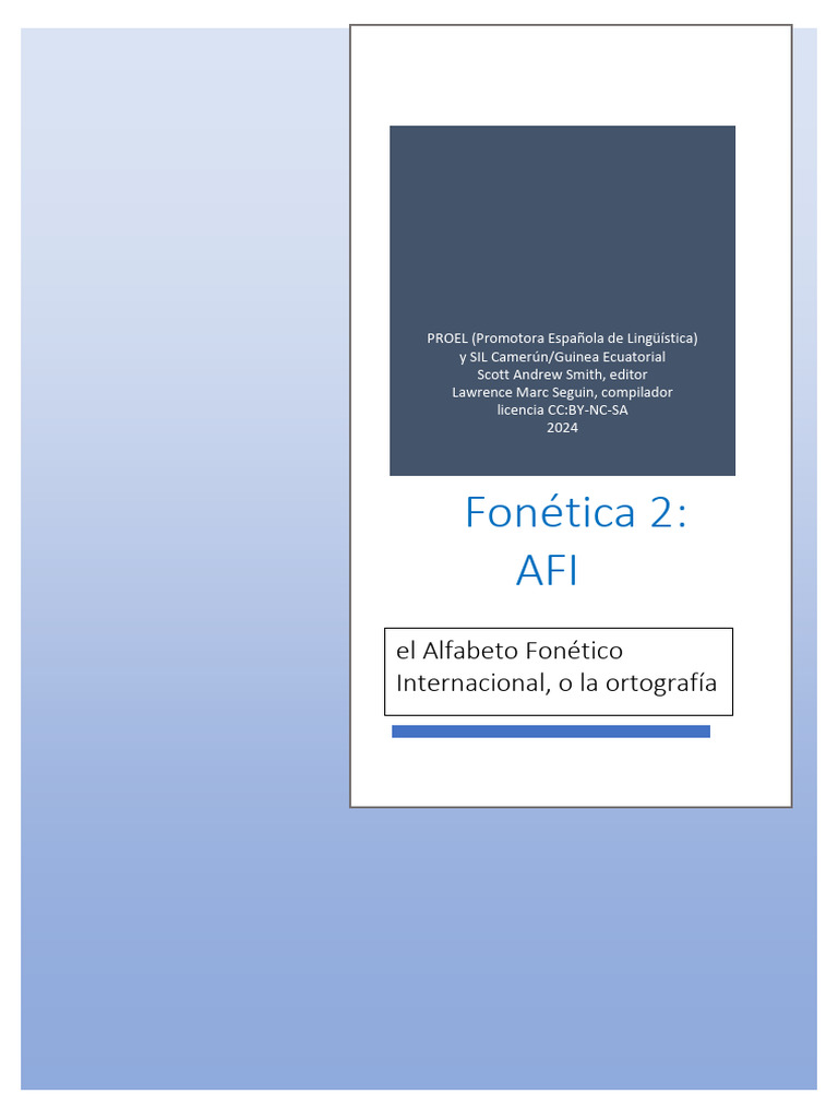 Fon Tica 2 AFI o La Ortograf A | PDF | Fonética | Escritura