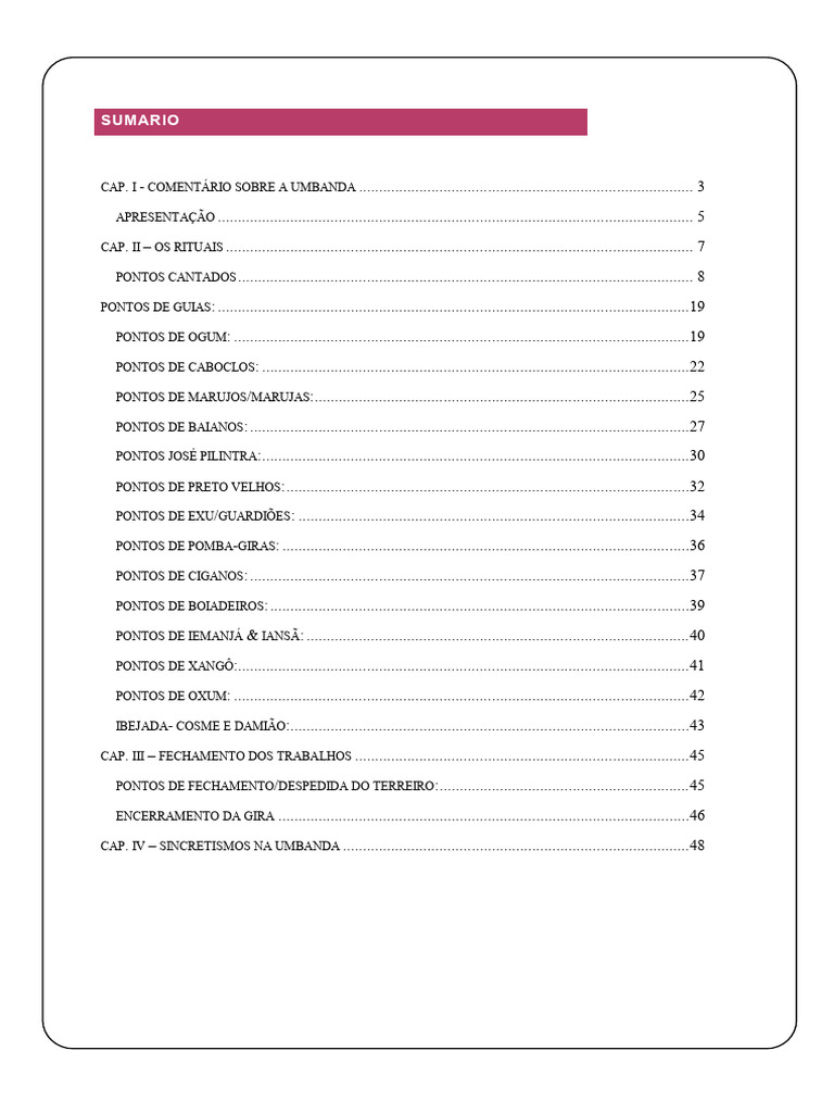Umbanda: Rituais e Práticas Espirituais | PDF