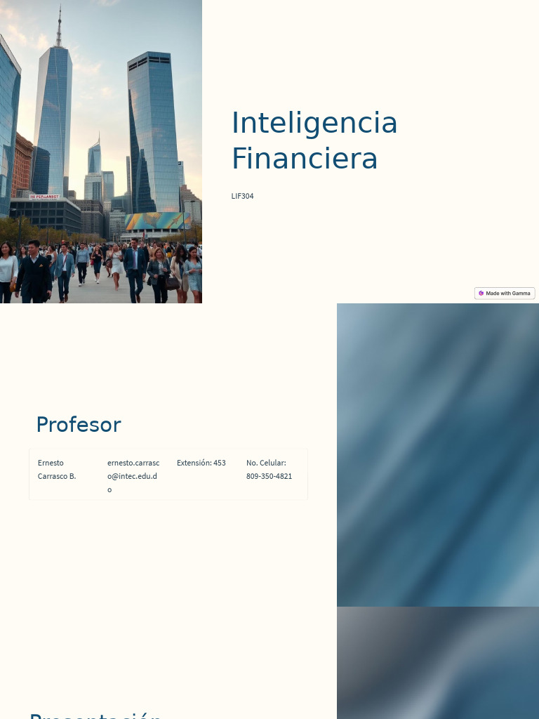 Introducción a la Inteligencia Financiera | PDF