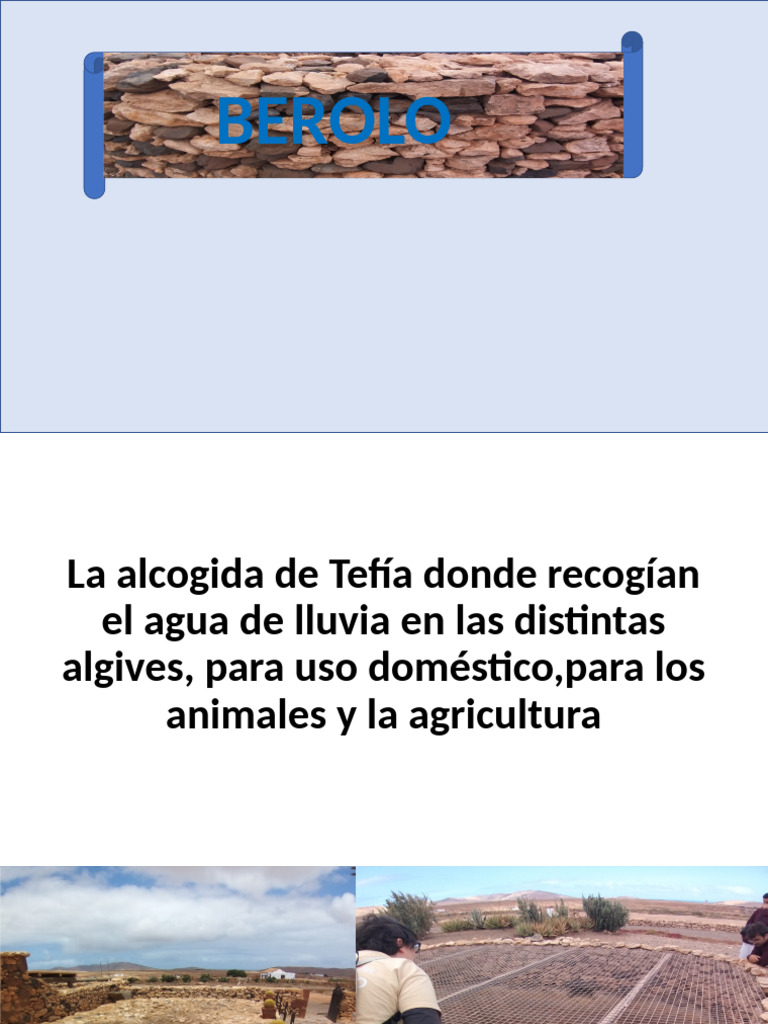 Alcogida y algives en Tefía | PDF