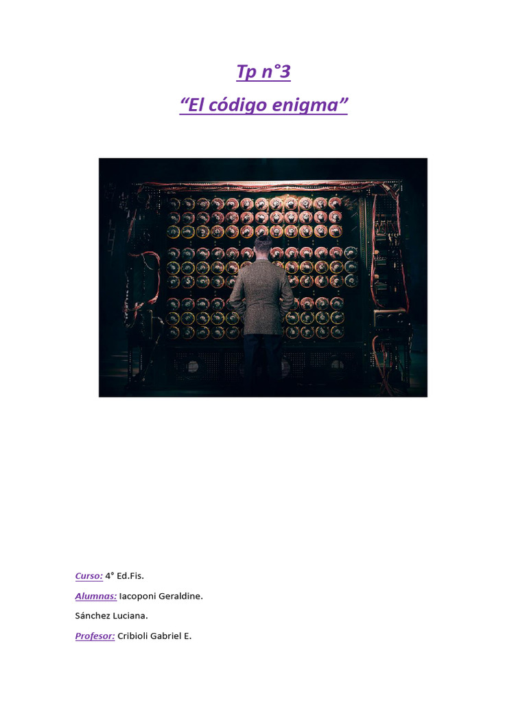 NTICx Tp3 | PDF | Alan Turing