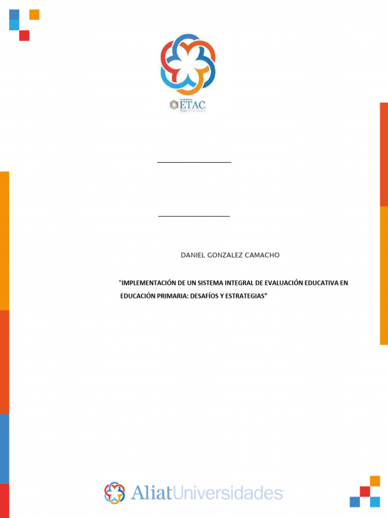 Proyecto Parte 1 Eva Edu | PDF | Evaluación | Plan de estudios