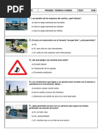 Examen Teorico Intrant Compress | PDF | Tráfico | Licencia de conducir