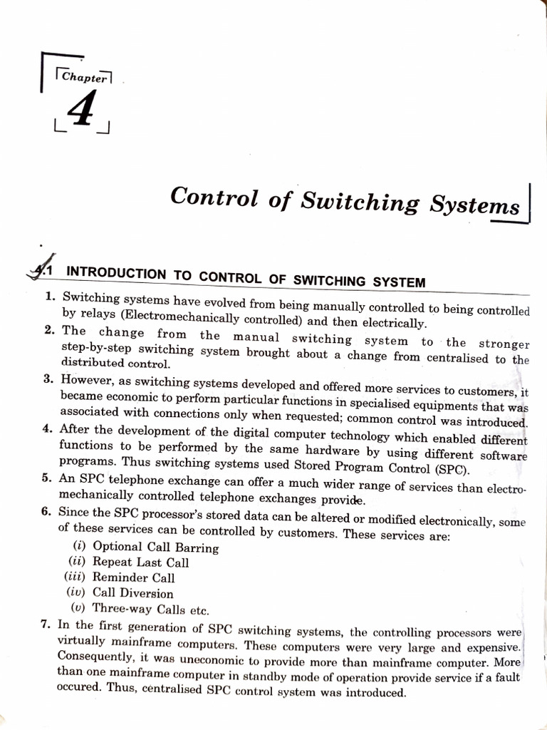 Electronics Switching Unit 4 | PDF | Telephone Exchange | Telephone