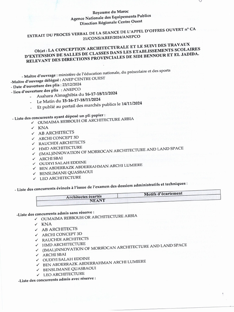 Extrait 21 Cons Aref 2024 | PDF