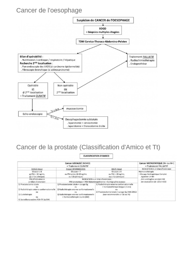 SYNTHESE ONCOLOGIE iecn et ECN | PDF