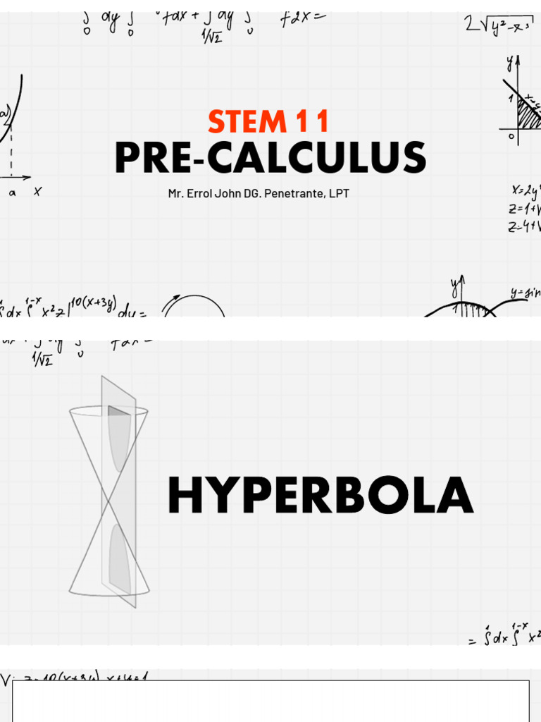 Pre-Calculus: Understanding Hyperbolas | PDF | Euclidean Plane Geometry | Geometric Shapes
