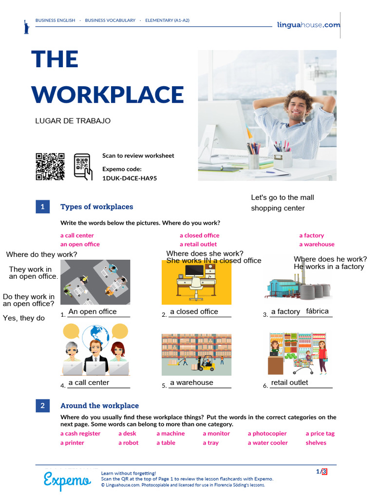 The Workplace American English Student | PDF | Photocopier | Grammar