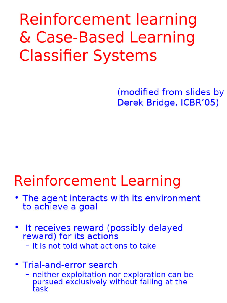 Learning Classifier System Pdf Algorithms And Data Structures
