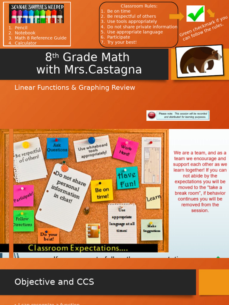 Facing Math - Linear Functions & Graphing | PDF