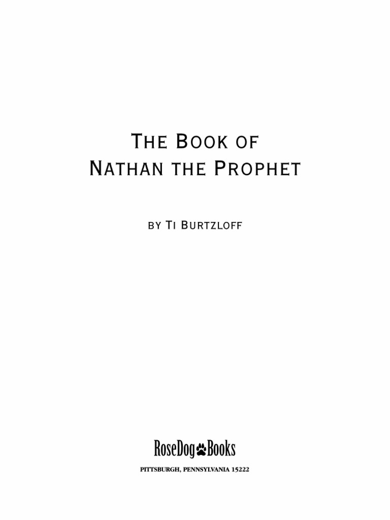 The Book of Nathan The Prophet | PDF | David | Saul