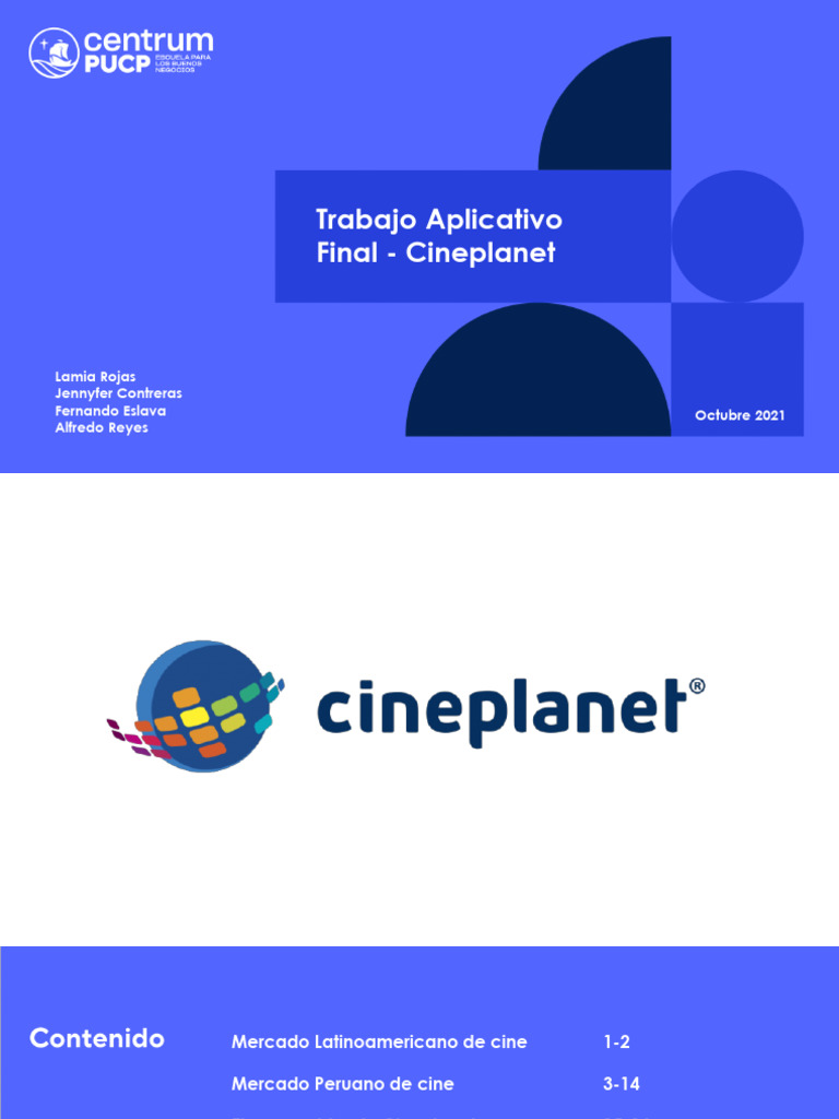 Grupo 4 TAF CTC Cineplanet | PDF | Lima | America latina