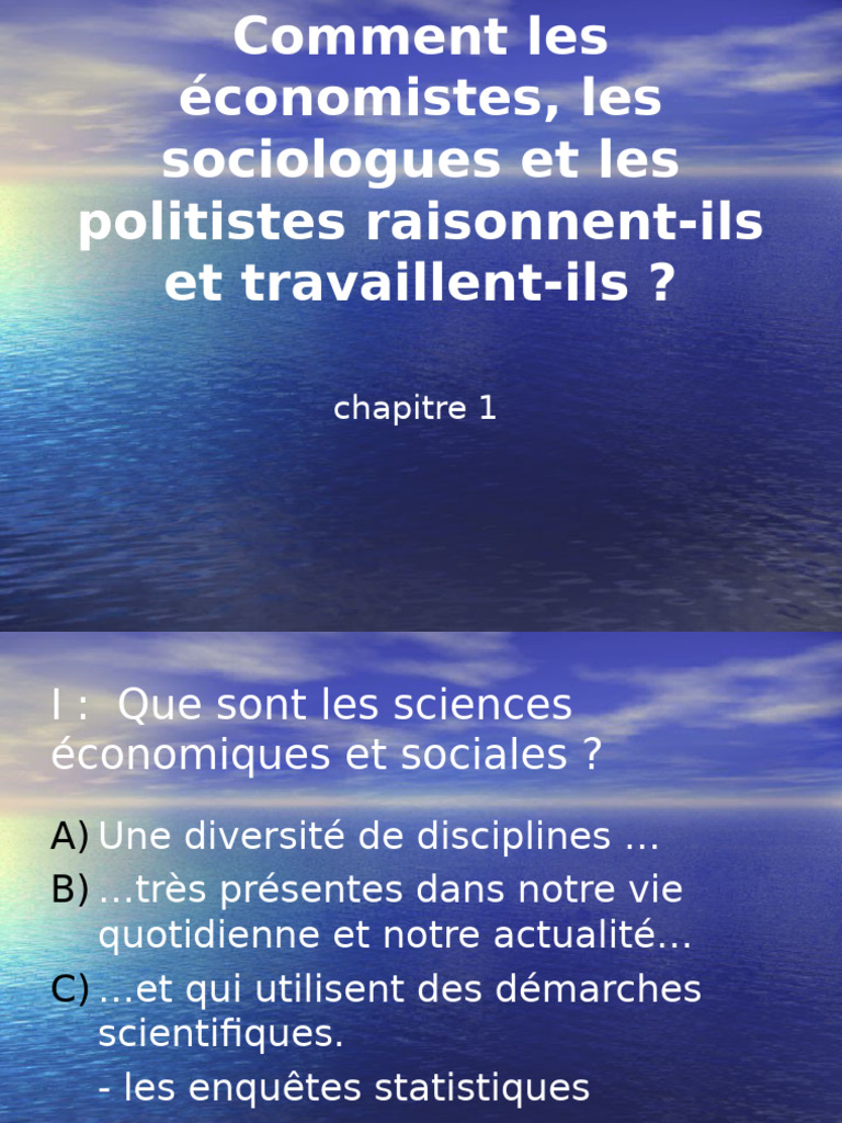 Chapitre Introduction 2024 Ehoz70i08m6 | PDF | Économie | Science