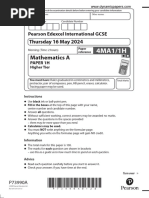 Edexcel 1H November 2023 Examination Paper (PDF) - With Formula Insert ...