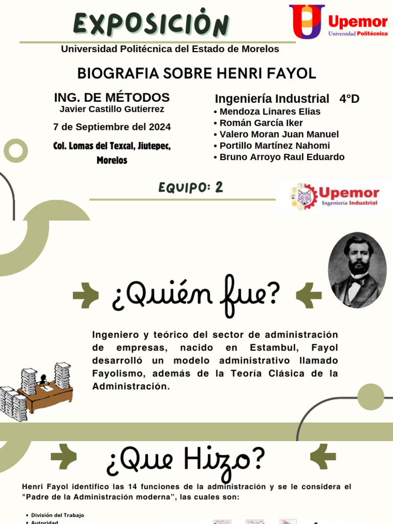 Fayolismo: Claves de la Administración Moderna | PDF | Ingeniería ...