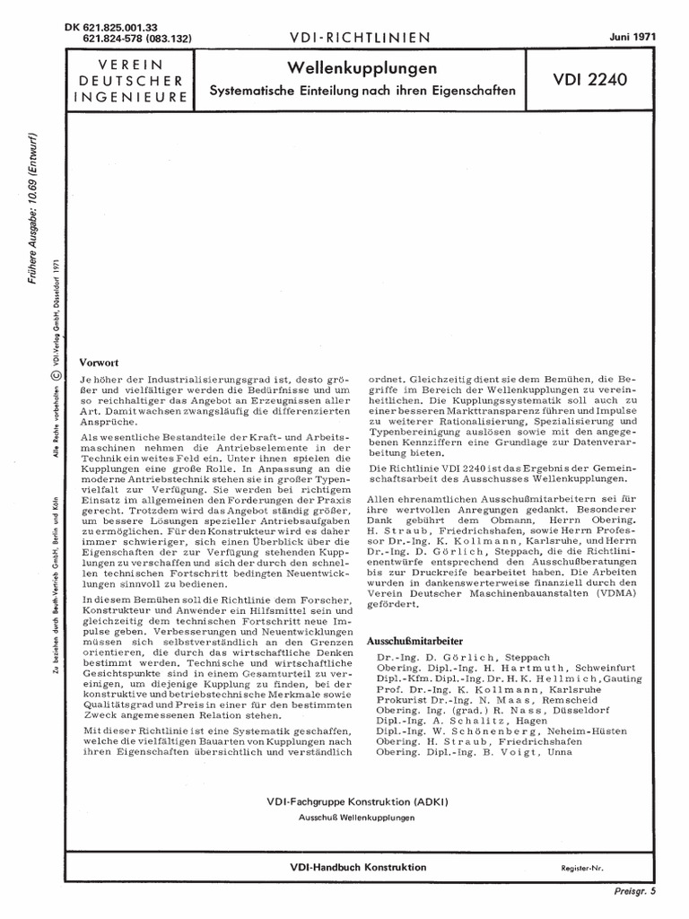 Vdi 2240 1971-06 | PDF