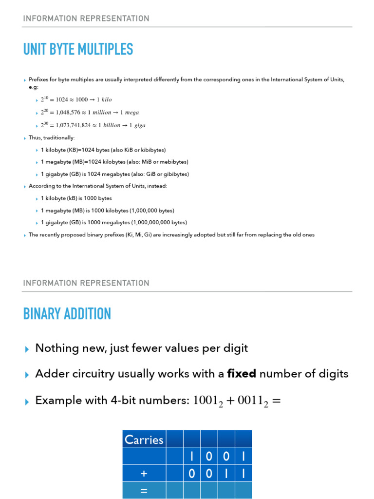 Architetture Dei Calcolatori 2425 036 078 | PDF | Byte | Computer Engineering