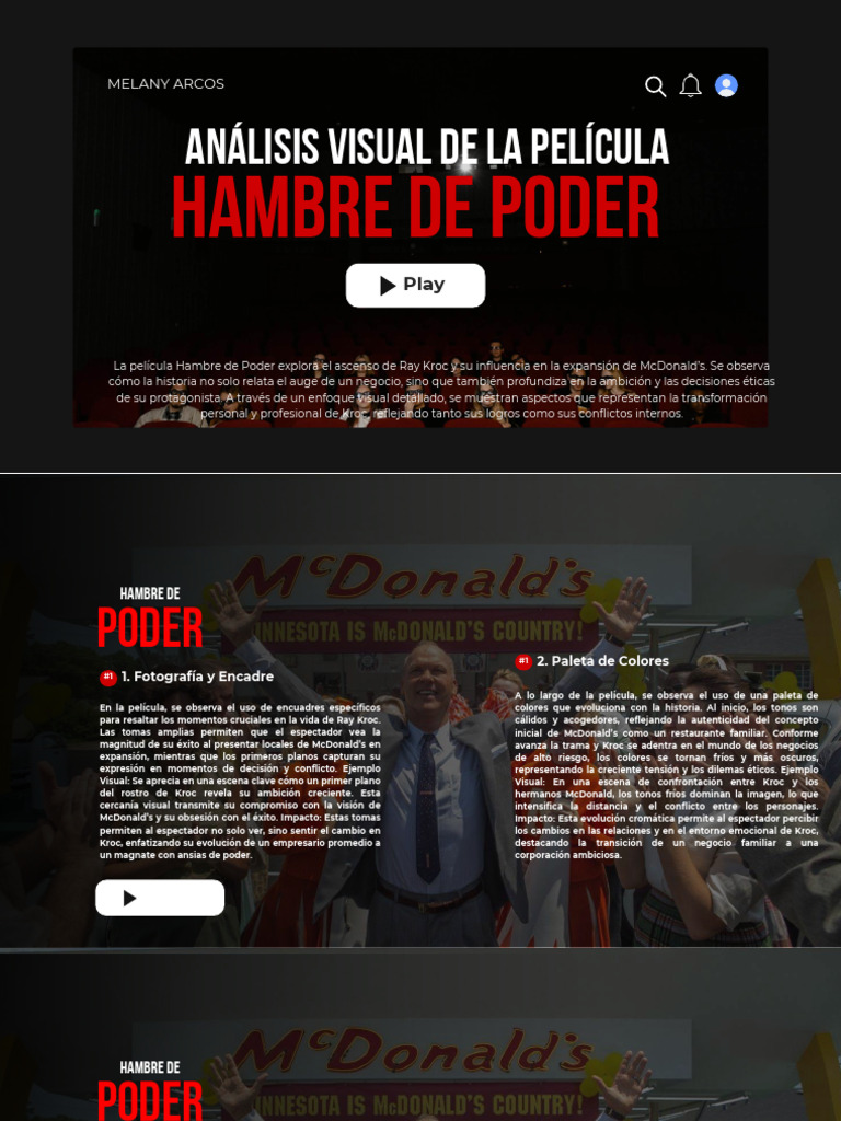 Analisis Pelicula Hambre de Poder | PDF | Mc Donald's | Sombra