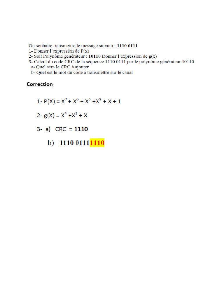 IMP Exercice CRC | PDF