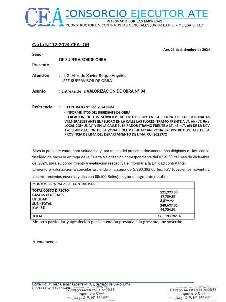 Carata Nº12 Valo04 | PDF