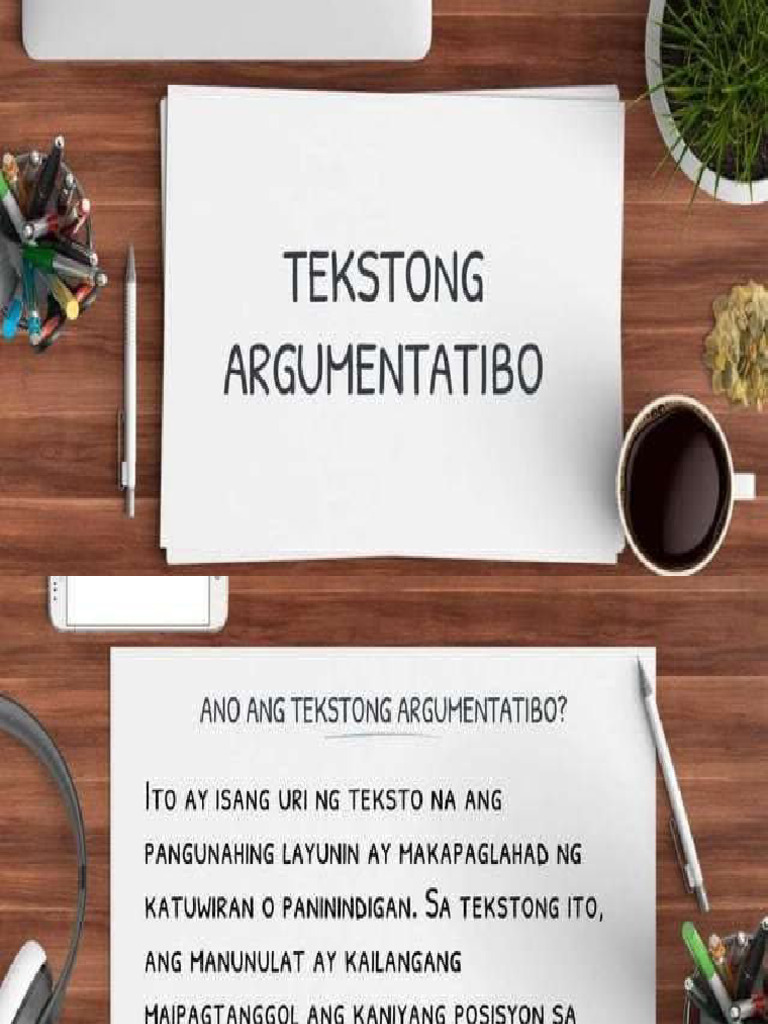 Tekstong Argumentatibo | PDF