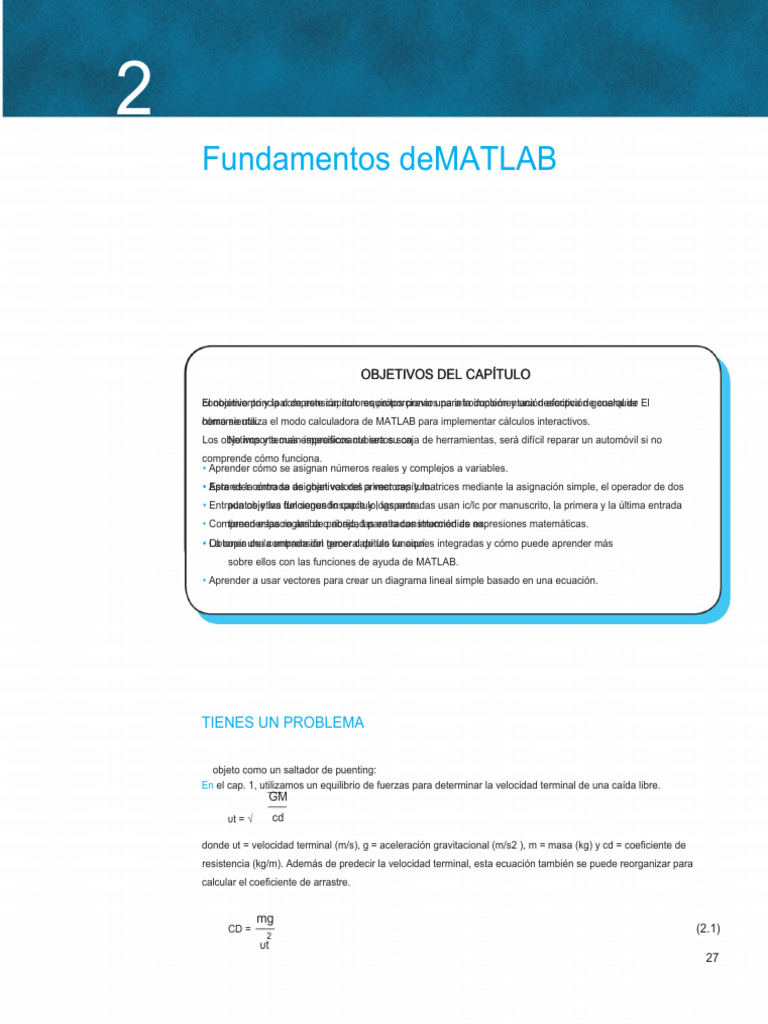 (ESP) - 02-Fundamentos de Matlab | PDF | Matriz (Matemáticas) | Pi