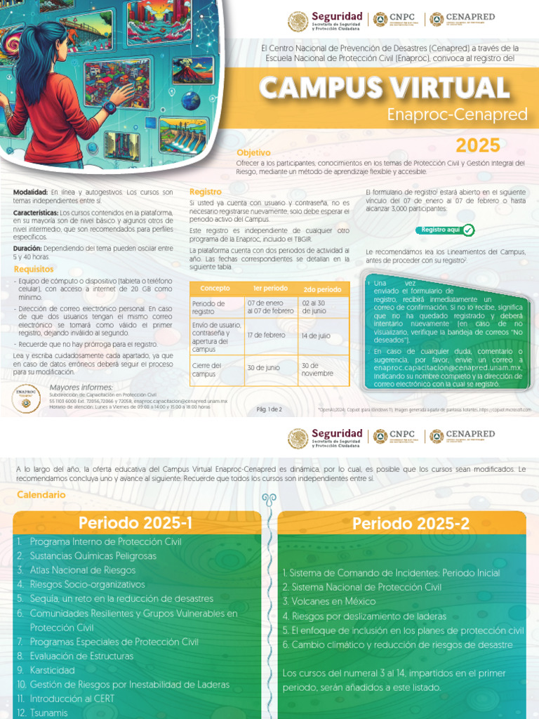 Convocatoria MOOC 2025 | PDF | Defensa Civil | Informática