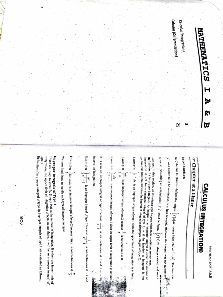 Mathematics - I A & I B (BS-M101 & BS-M102) - Removed | PDF