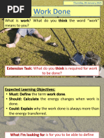 Work Done Worksheet | PDF