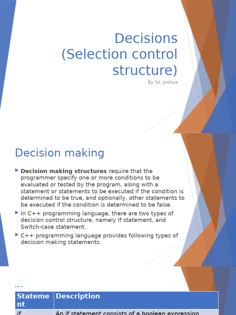 L7 - DECISIONS (Autosaved) | PDF | Software Engineering | Mathematical Logic