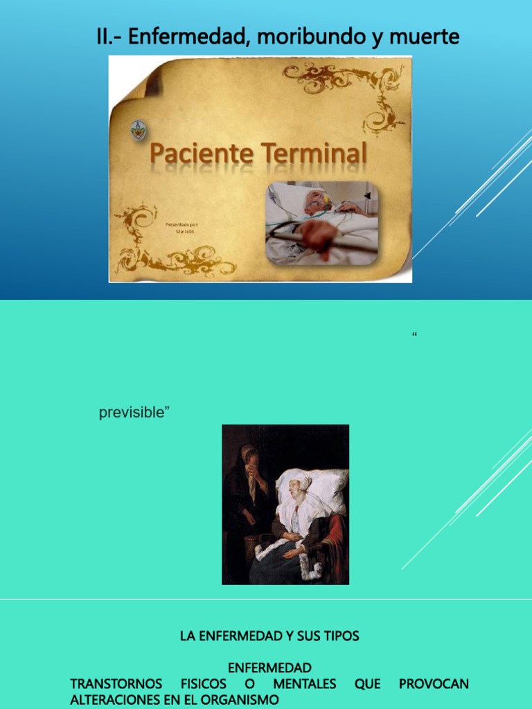 1.1 Enfermedad, Moribundo y Muerte | PDF | Condicion cronica | Epidemiología