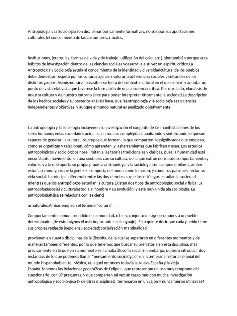 Antropología Yohanis | PDF | Sociología | Antropología