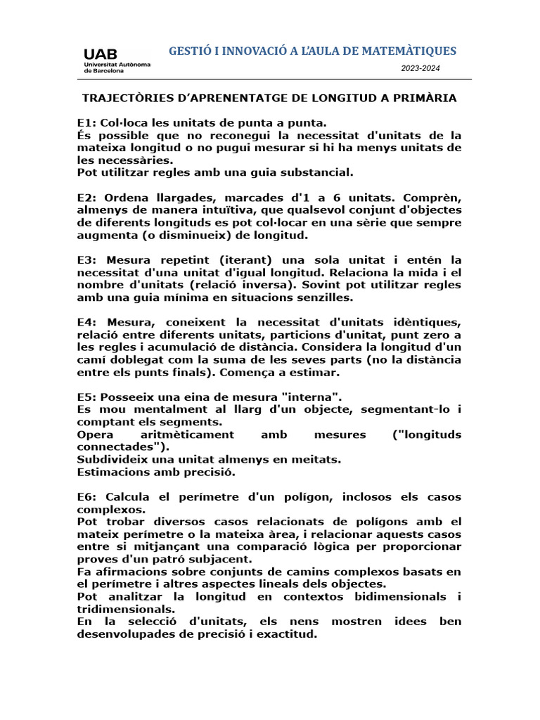 Trajectoria Longitud | PDF