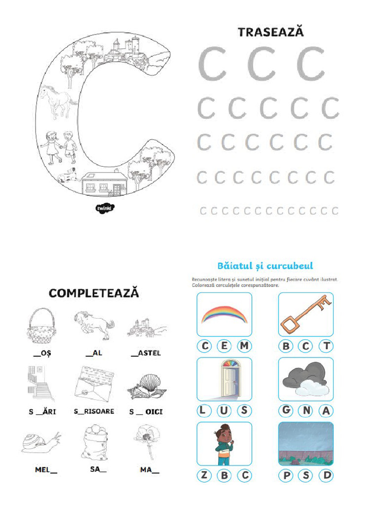 Sunetul si litera C | PDF