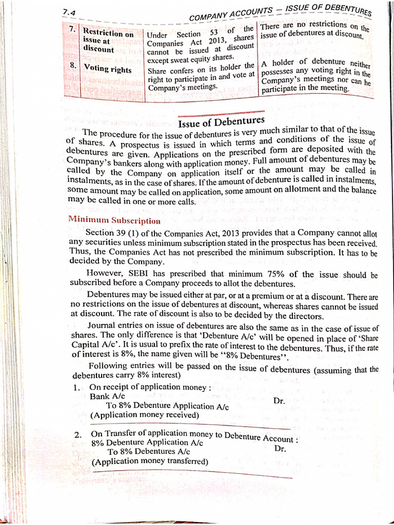 Issue Of Debentures Ill 1 17 Pdf