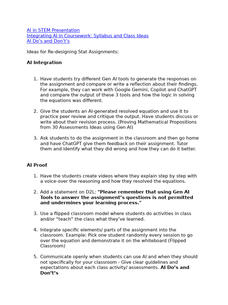 Assignments Ideas For Stat | PDF | Artificial Intelligence | Intelligence (AI) & Semantics