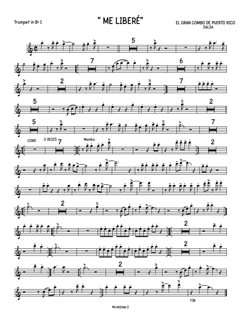 ME LIBERE - Trumpet in BB 1 | PDF
