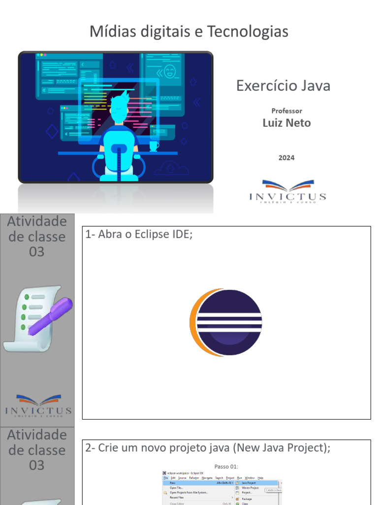 Aula 04 - Exercicio Java | PDF