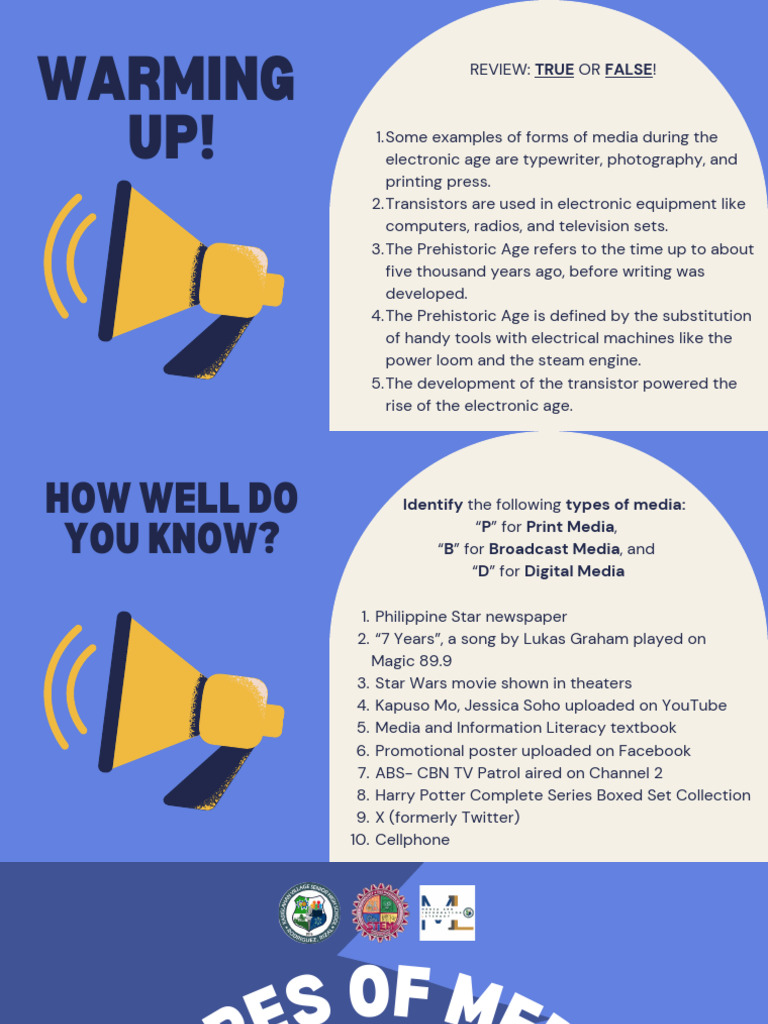 MIL-MELCs - PDF L5 - Types of Media - v2024 | PDF | Graphics | Mass Media