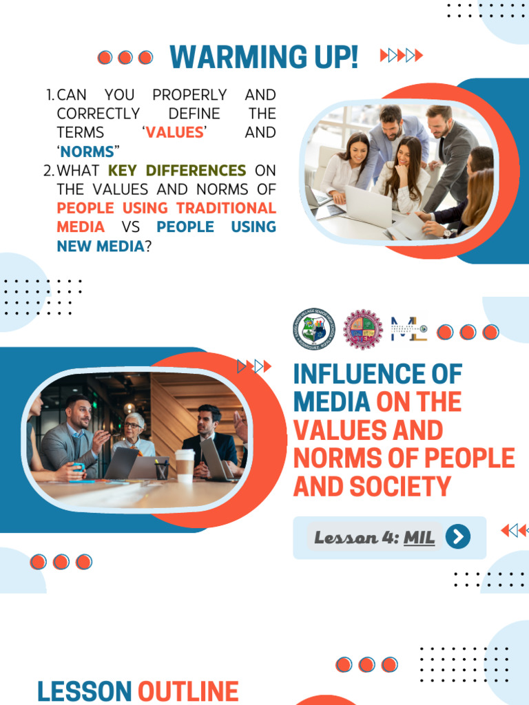 MIL-MELCs - PDF L4 - The Influence of Media On The Values and Norms of ...