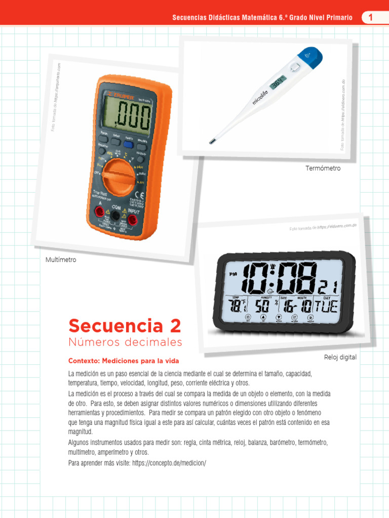 SECUENCIA 2 Números Decimales Correción 2 | PDF | Medición | Decimal