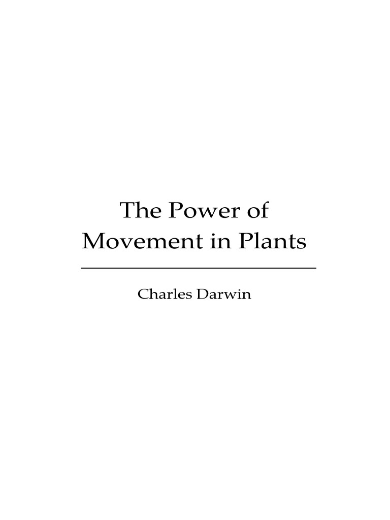 The Power of Movement in Plants | PDF | Seedling | Light
