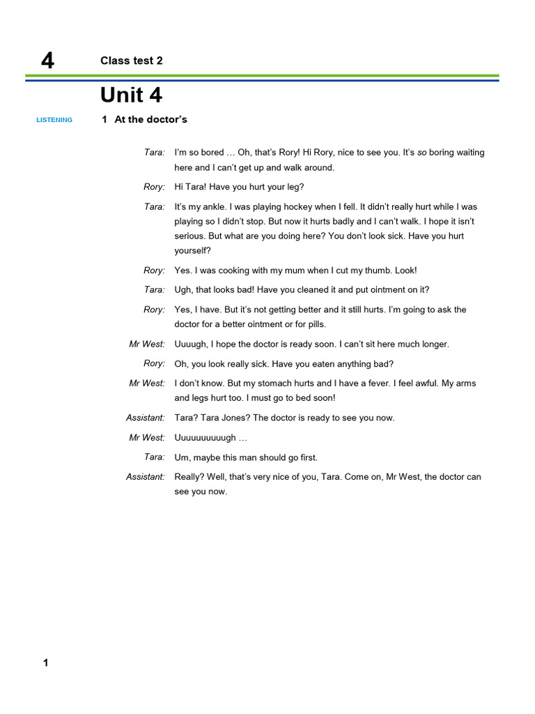 04 - Listening at The Doctor's | PDF
