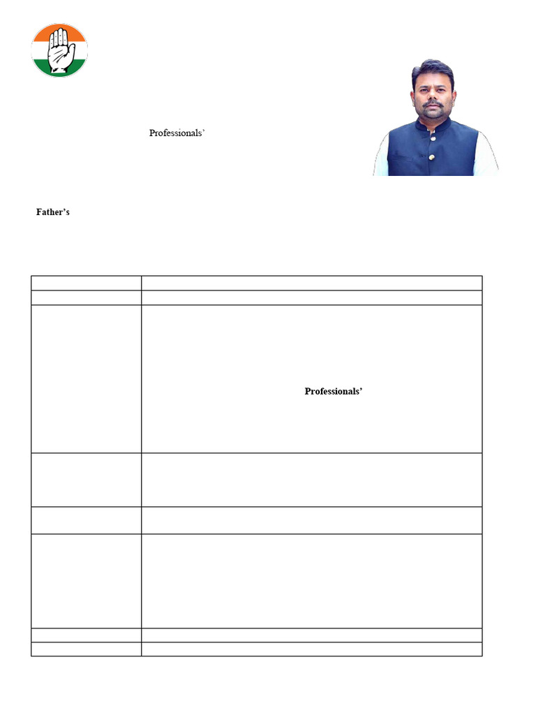 Profile Aditya Vikram Jaiswal Final N | PDF | Politics Of India
