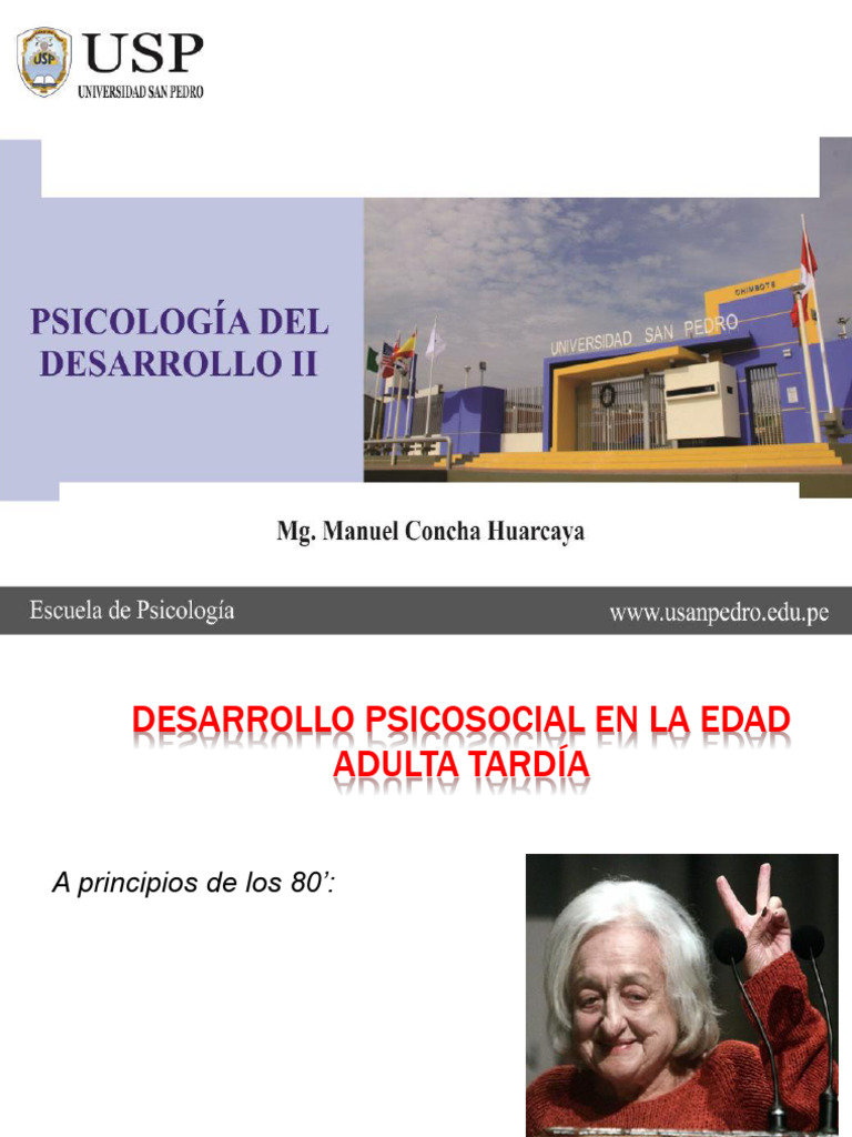 desarrollo-psicosocial-adultez-tardia | PDF | Vejez | Envejecimiento