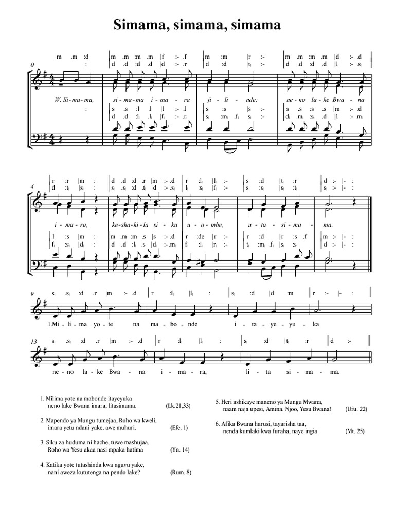 Simama, Simama, Simama | PDF