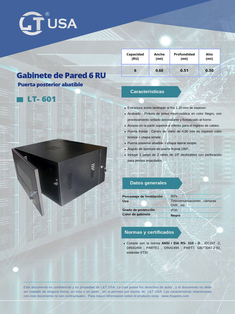 Ficha Técnica 6RU LT-601-1 | PDF | Rieles | Materiales de construcción