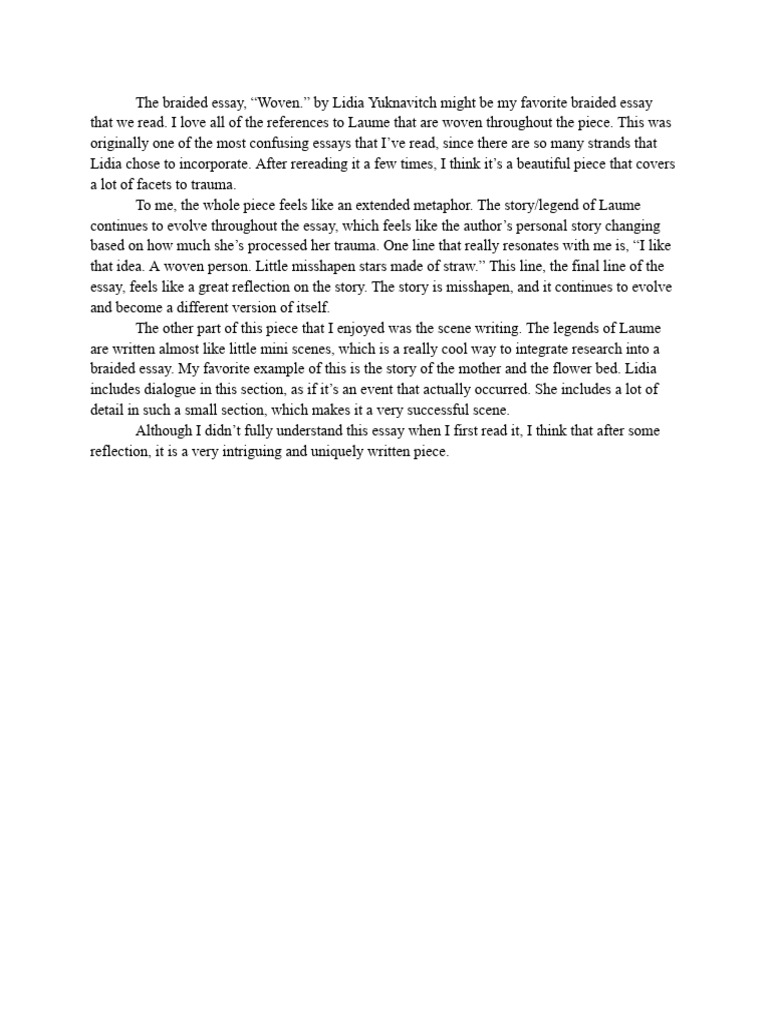 Reading Response 6 | PDF